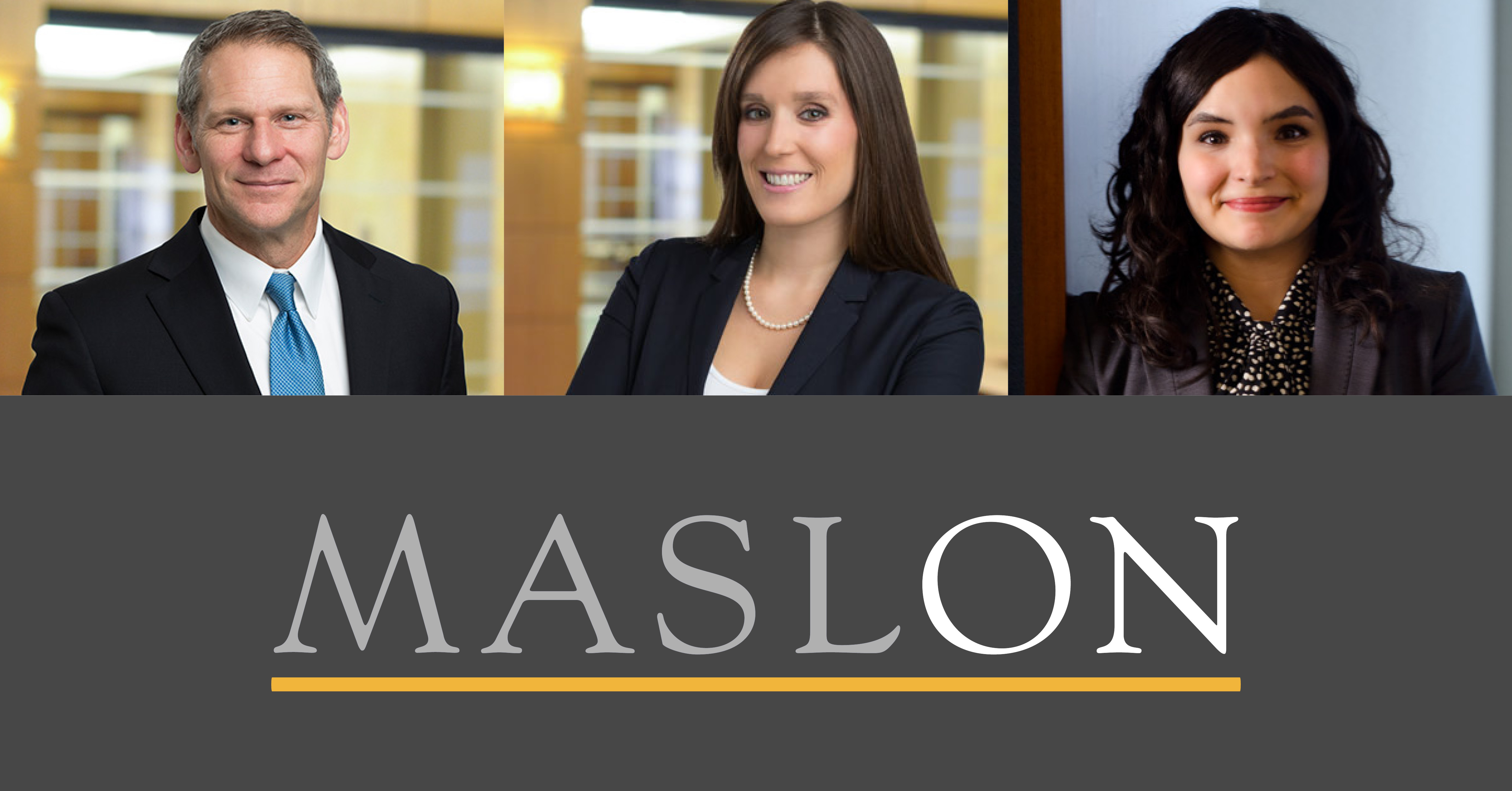 Maslon Partners Steve Schleicher, Stephanie Laws, and Melissa Muro ...