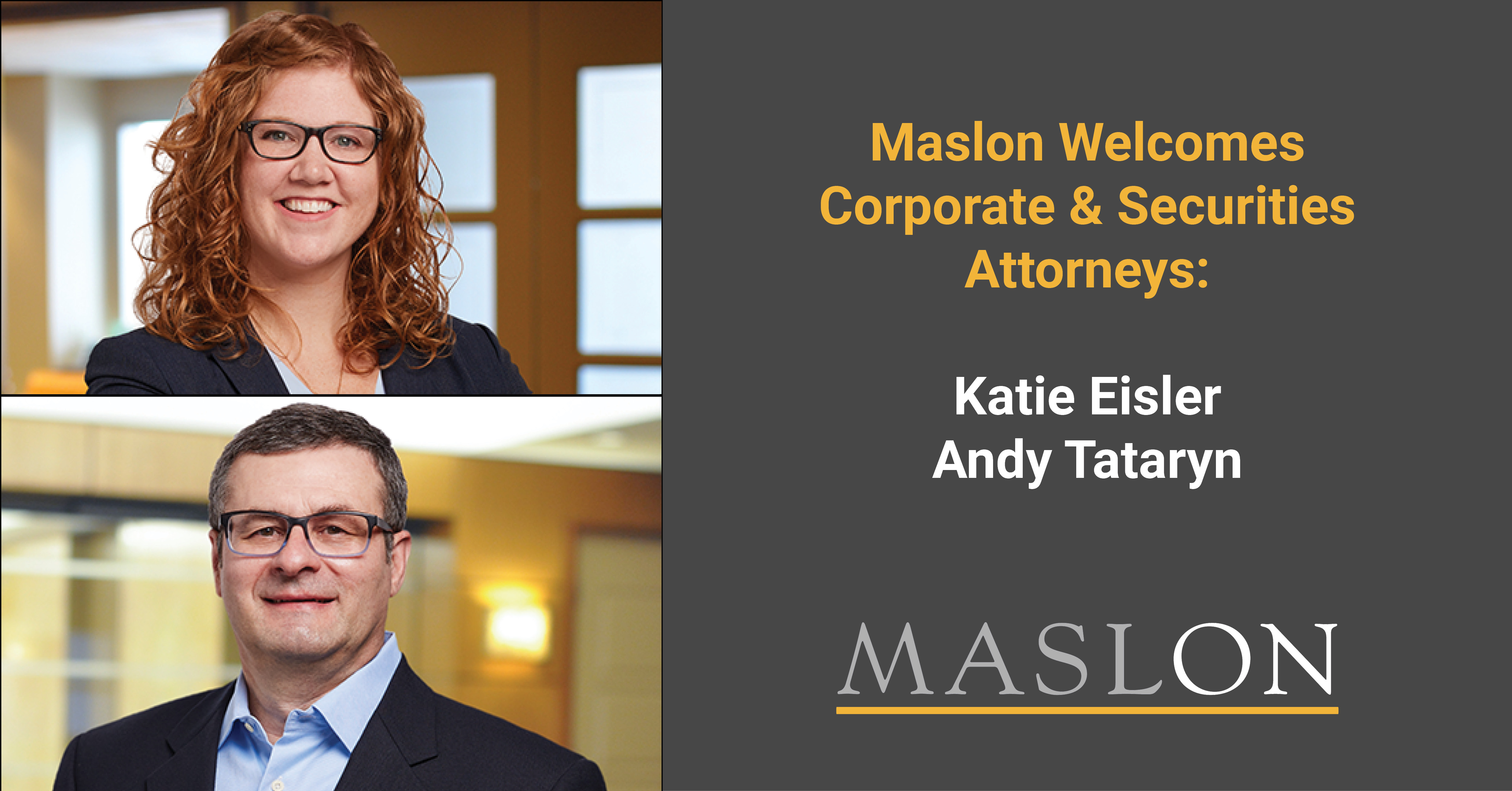 Maslon Welcomes Corporate & Securities Attorneys Andrew Tataryn and ...