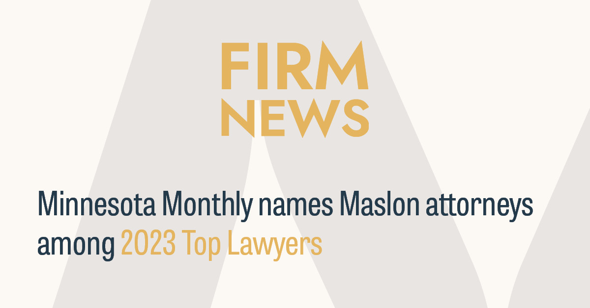 Maslon Attorneys Recognized as 2023 Top Lawyers by Minnesota Monthly ...