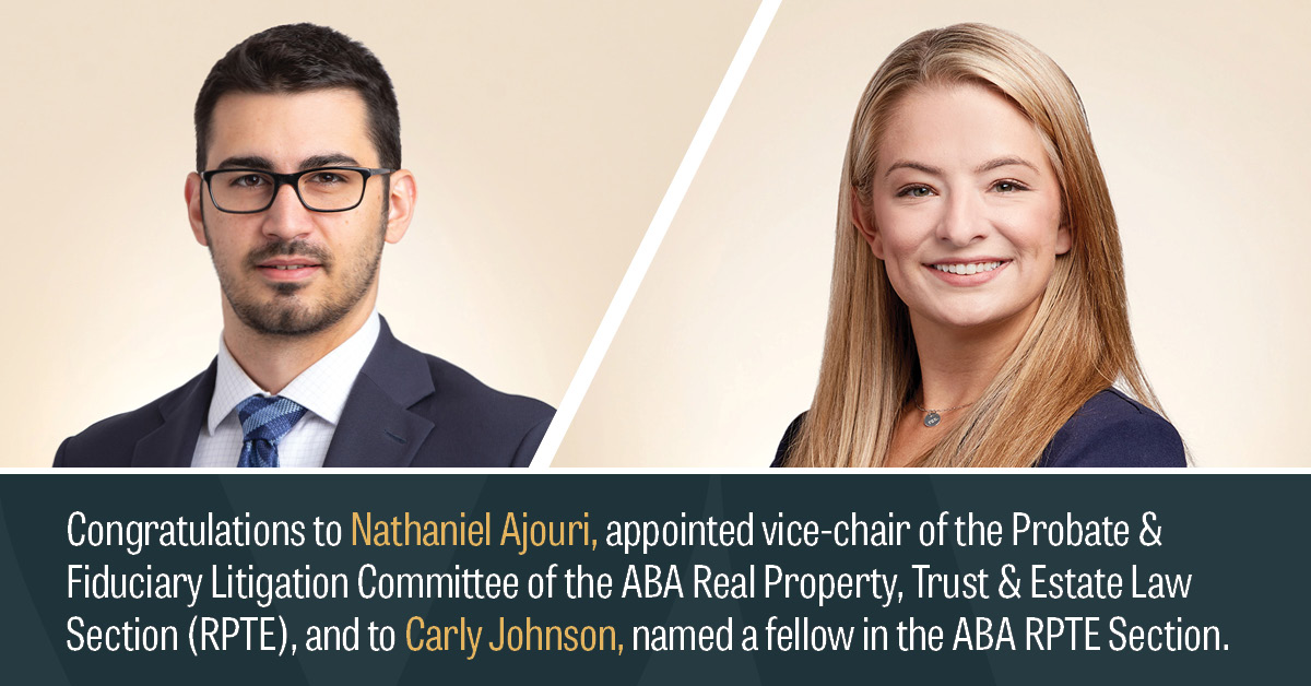 Nathaniel Ajouri and Carly Johnson Selected for Leadership Positions ...