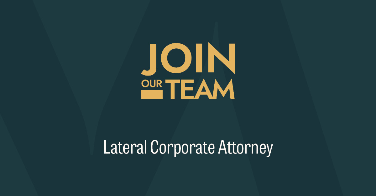 Lateral Corporate Attorney | Maslon LLP